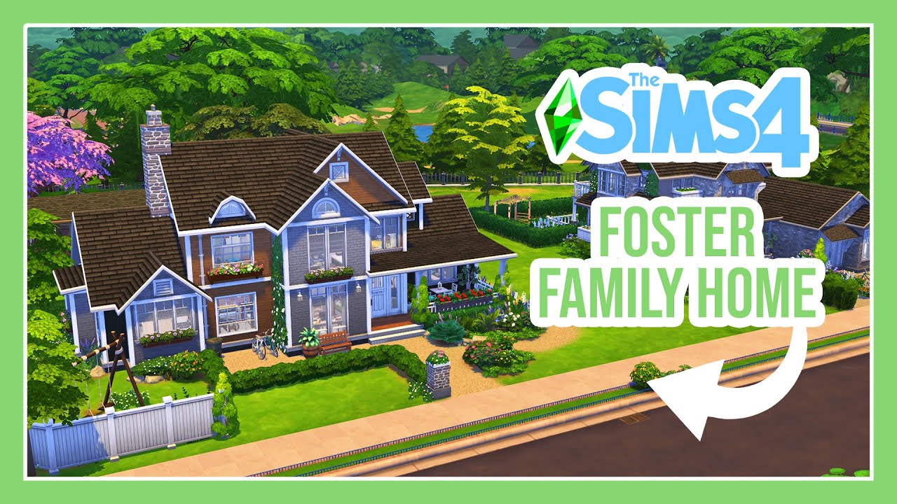 FOSTER FAMILY HOME! || THE SIMS 4 SPEED BUILD 🏡 - YouTube