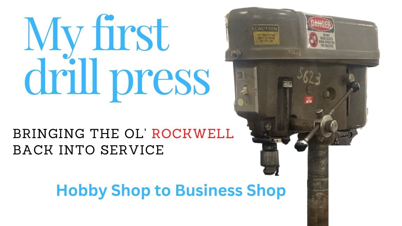 My First Drill Press - Vintage Rockwell USA - YouTube