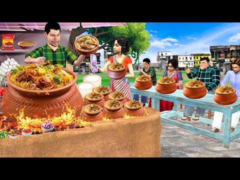 Jadui Tandoori Chicken Non Veg Khana Chawal Chicken Curry Street Food Hindi Kahaniya Moral Stories
