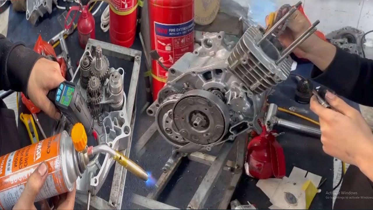 Restoration old HONDA 110cc engine | Restore and repair old HONDA ...