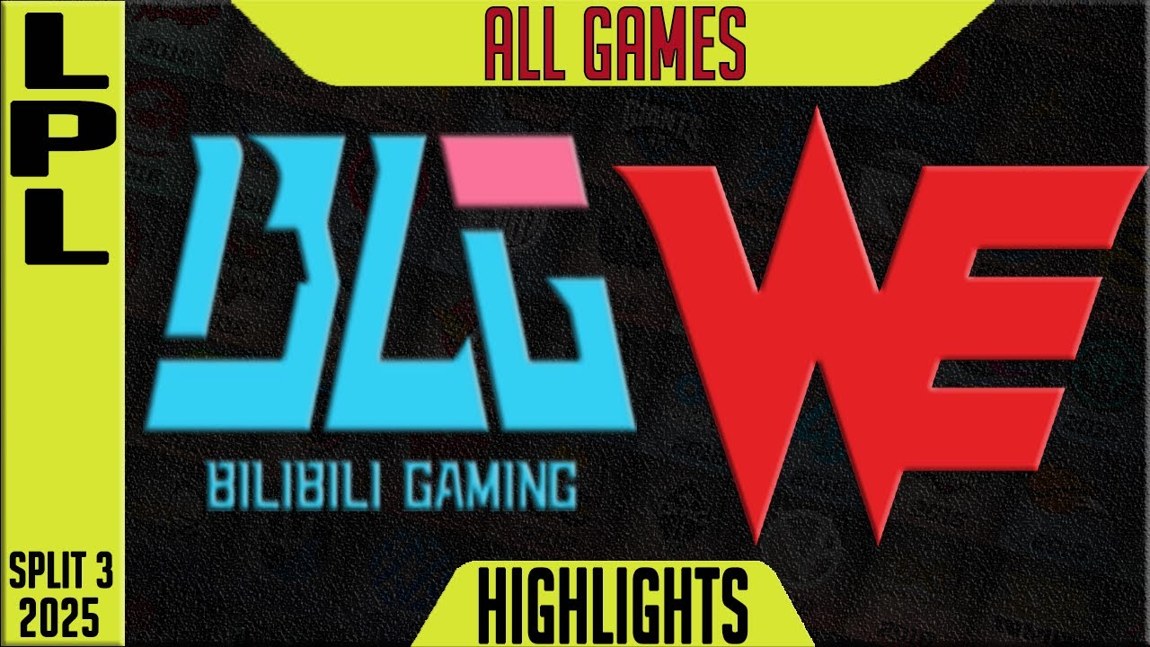 BLG vs WE Highlights ALL GAMES | LPL Split 3 2025 | Bilibili Gaming vs ...