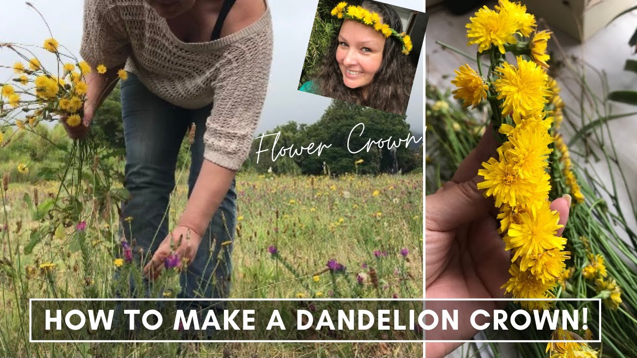 How to make a Dandelion Flower Crown - DIY - YouTube