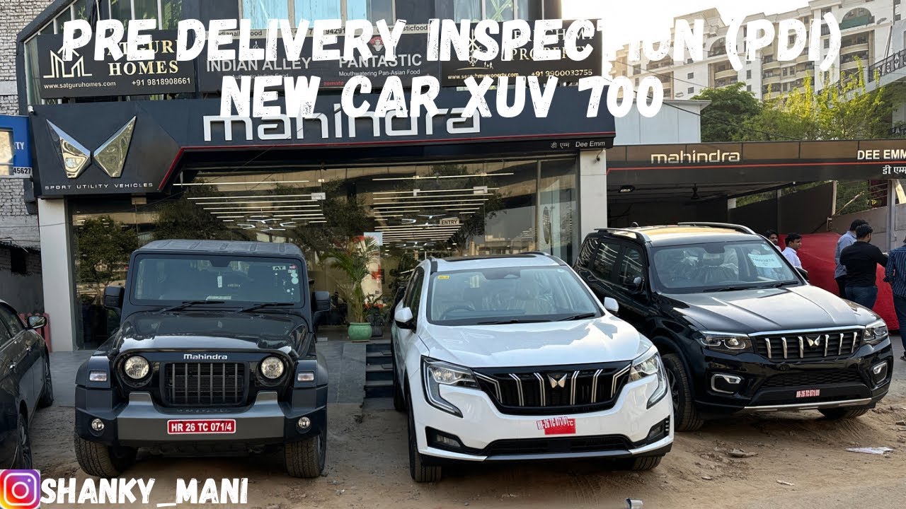 Pre Delivery Inspection (PDI) of XUV 700 Ax7L #mahindra #xuv700 #travel ...