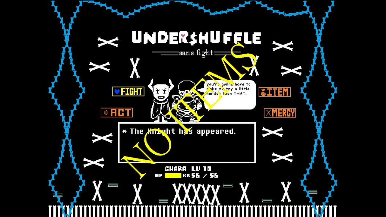 No items Undershuffle: Sans Battle genocide route - YouTube