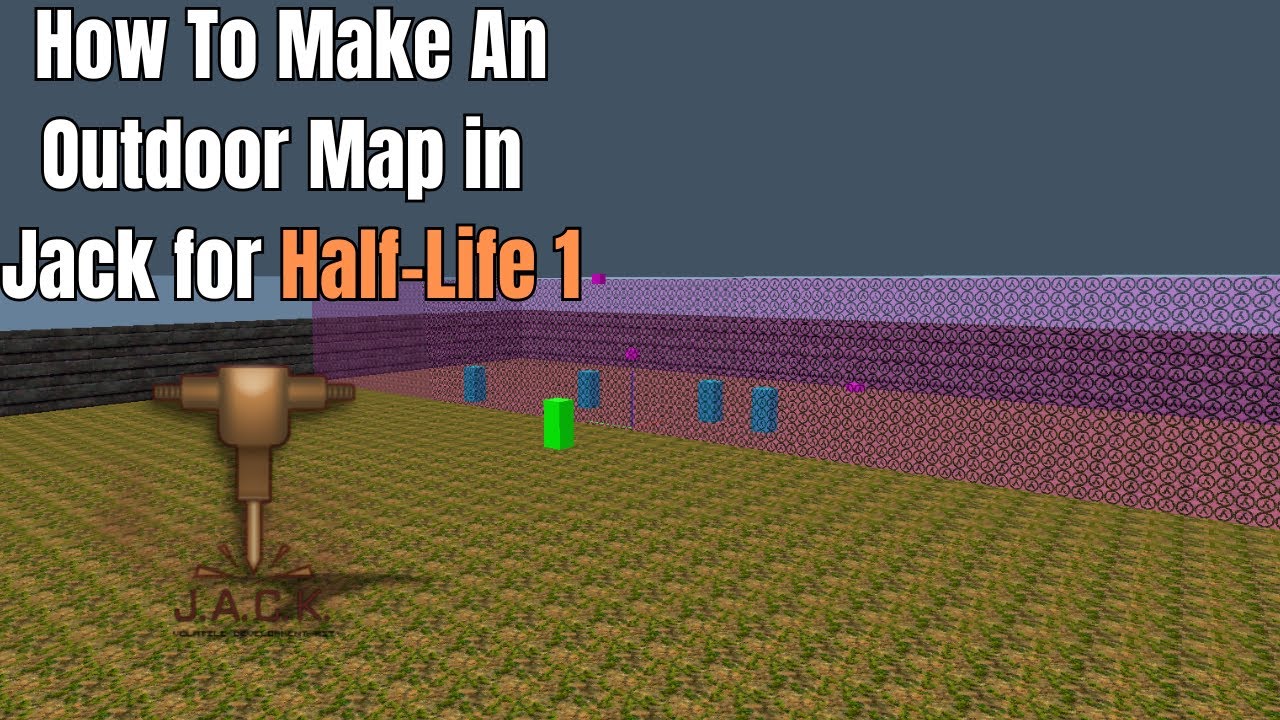 J.A.C.K. | How to make a simple Outdoors Map for Half-life 1 - YouTube