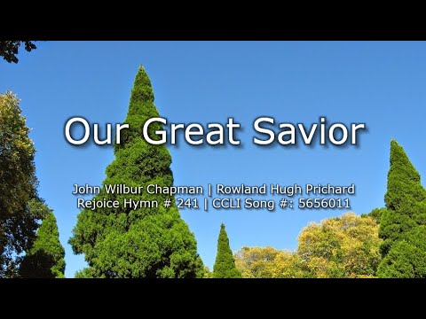 Our Great Savior | lyric video - YouTube