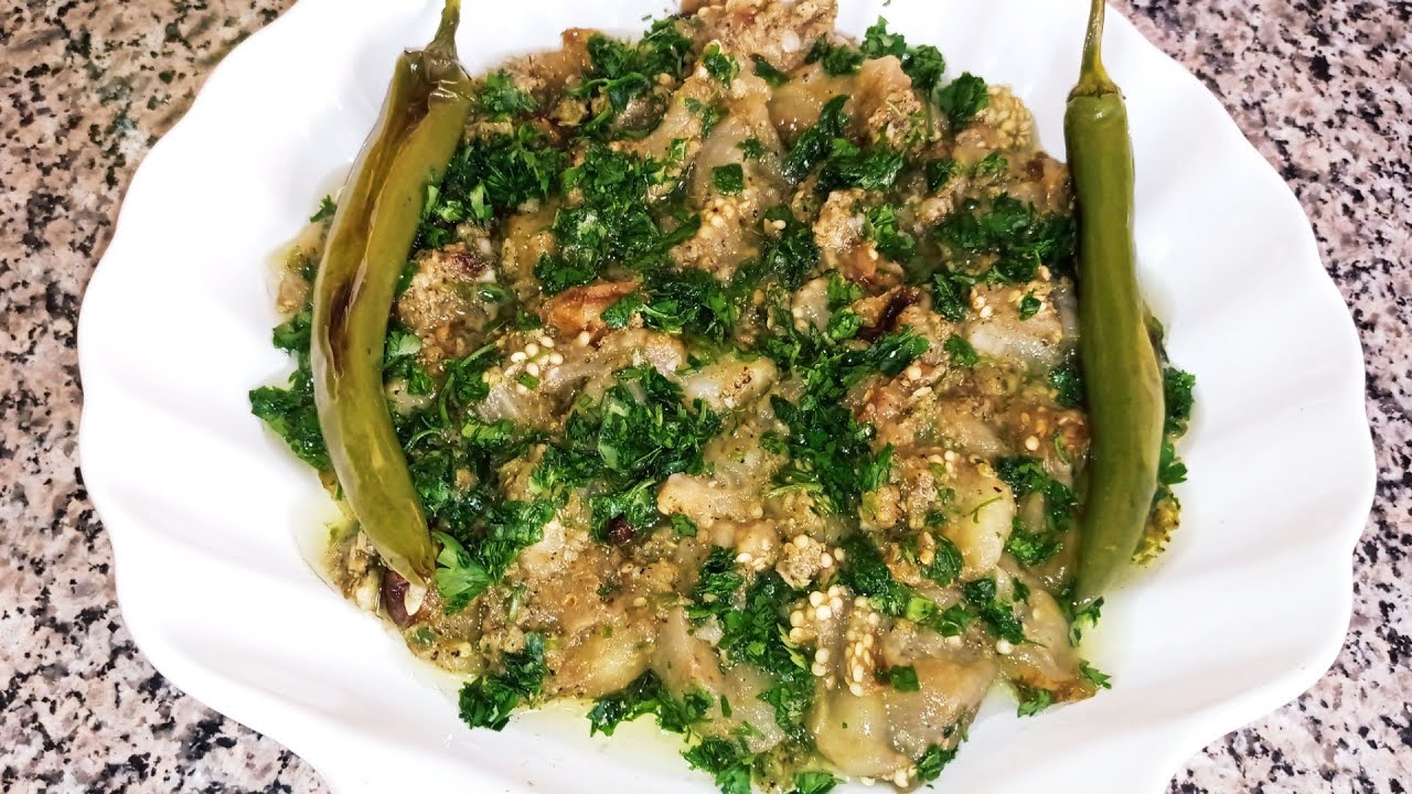 Jinsi ya kutengeza Kachumbari ya Biringanya /How to make Eggplant Salad ...