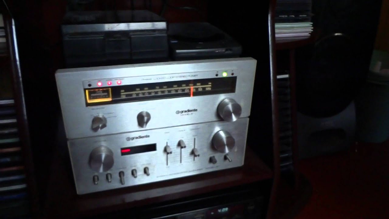 Amplificador Gradiente Model 80 e Tuner Gradiente Model 8 - YouTube