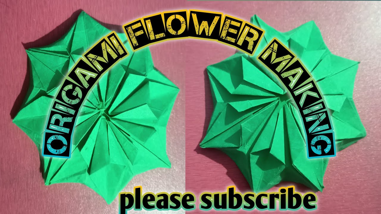 origami flower@@##@@how to make origami 8 petals flower@#@paper se ...