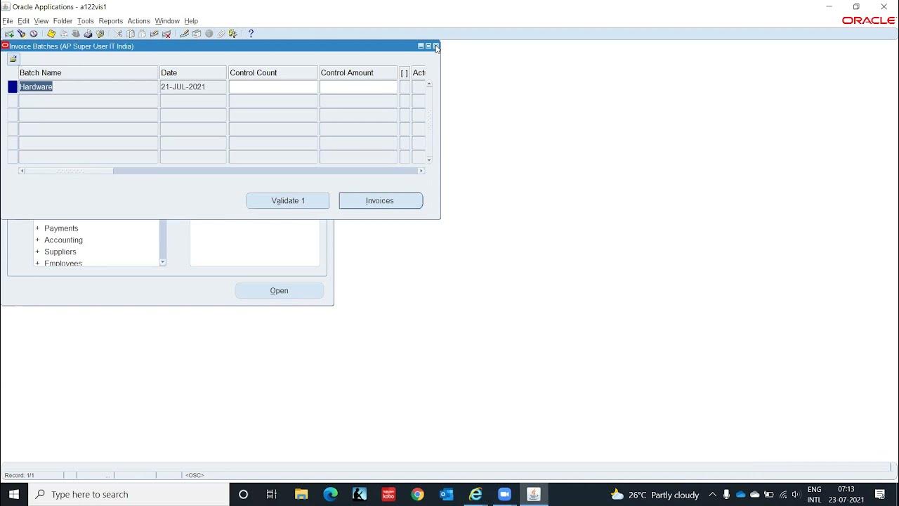 Oracle EBS Payables Invoice with tax - YouTube