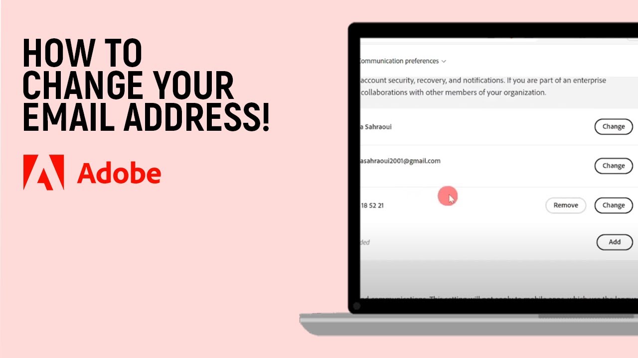 How to Change Your Email Address on Adobe [easy] - YouTube