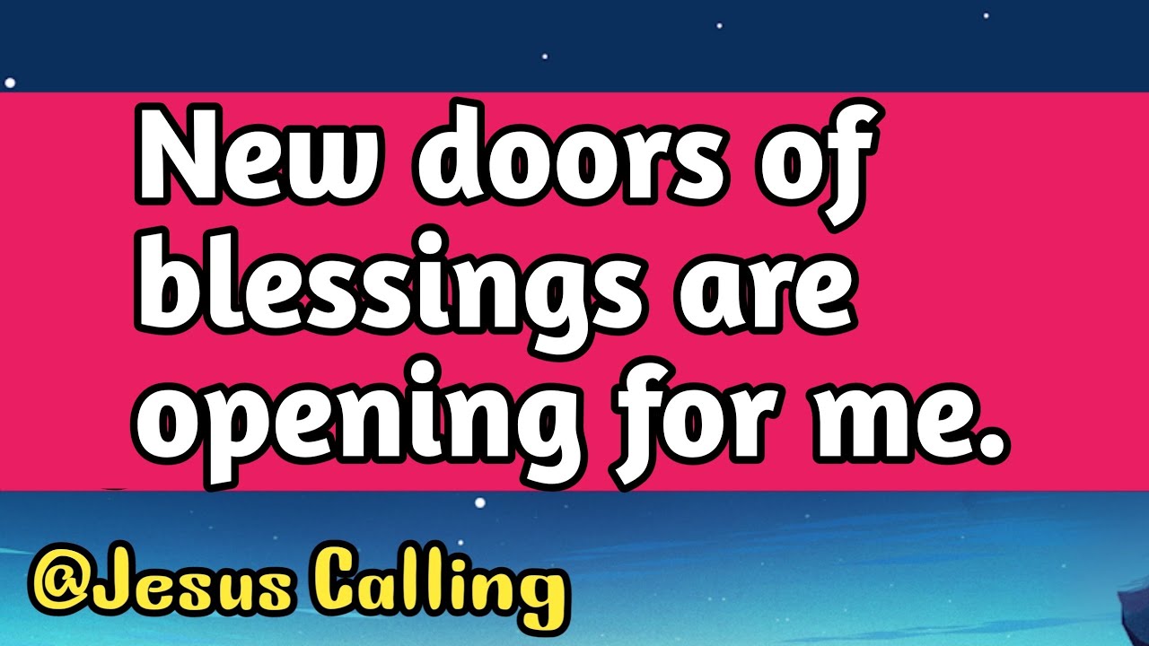 💌New doors of blessings are opening for me.🛑 New God message | God ...