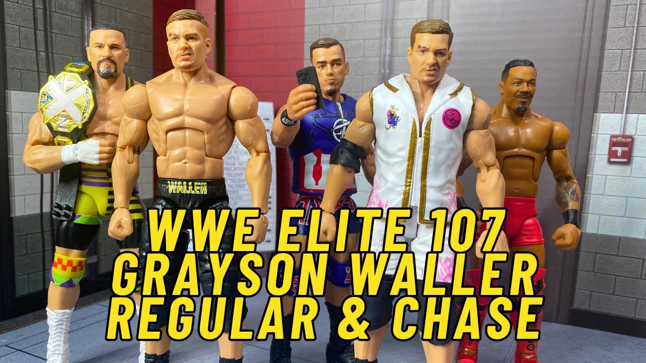 WWE ELITE 107 GRAYSON WALLER REGULAR & CHASE FIGURE REVIEW - YouTube