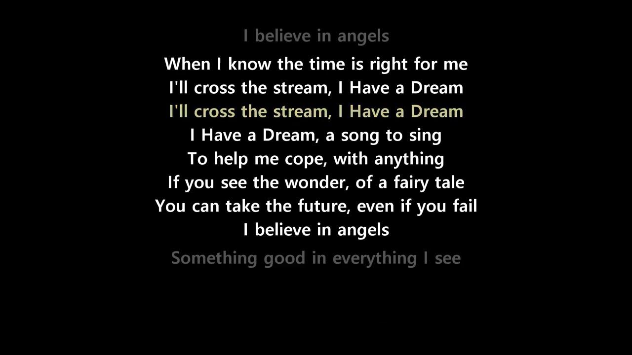 I Have A Dream (Lyrics) - ABBA - YouTube
