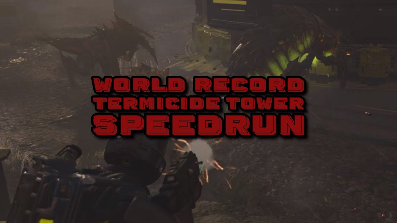 World Record Helldiver Speedrun - Activate Termicide Tower Mission ...
