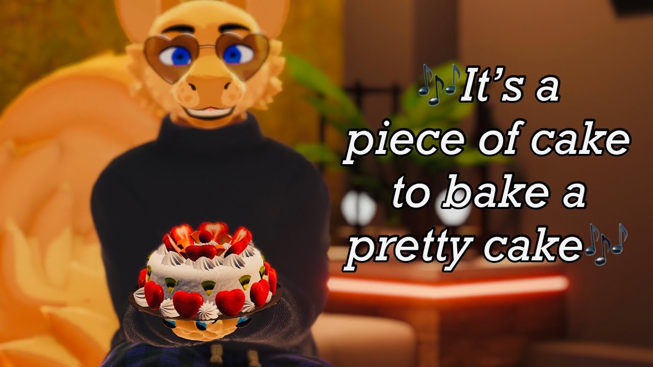 Furry Cake Baking.. asmr? - YouTube