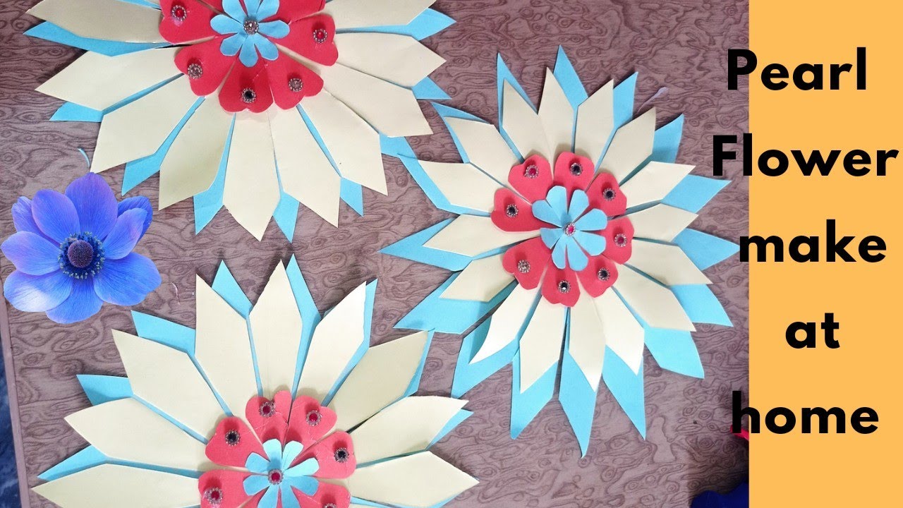 Easy flower making from paper | flower bnany ka treqa | easy flower ...