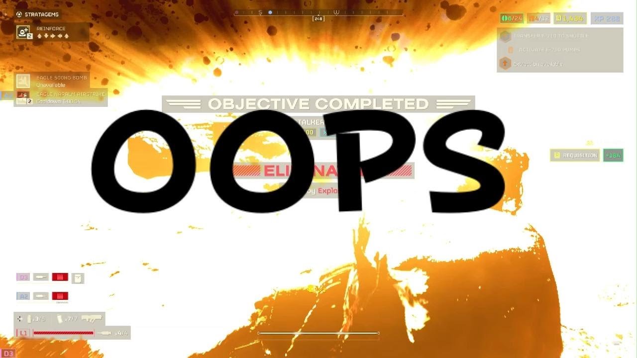 HELLDIVERS 2 oops - YouTube