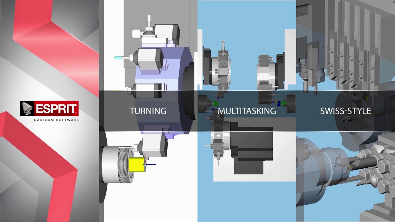 ESPRIT - vysoko výkonné CNC programovanie - YouTube