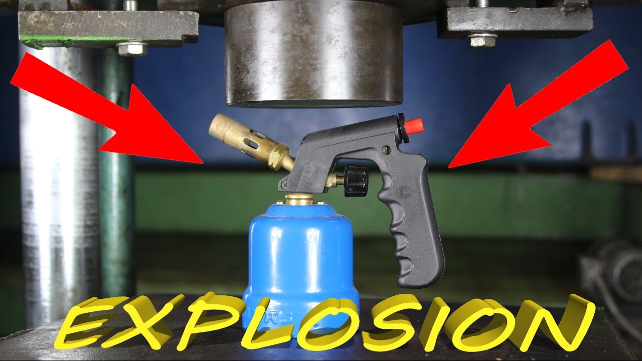 Experiment Mega Hydraulic Press 500 ton VS Gas Tortch 100k Subscribers ...