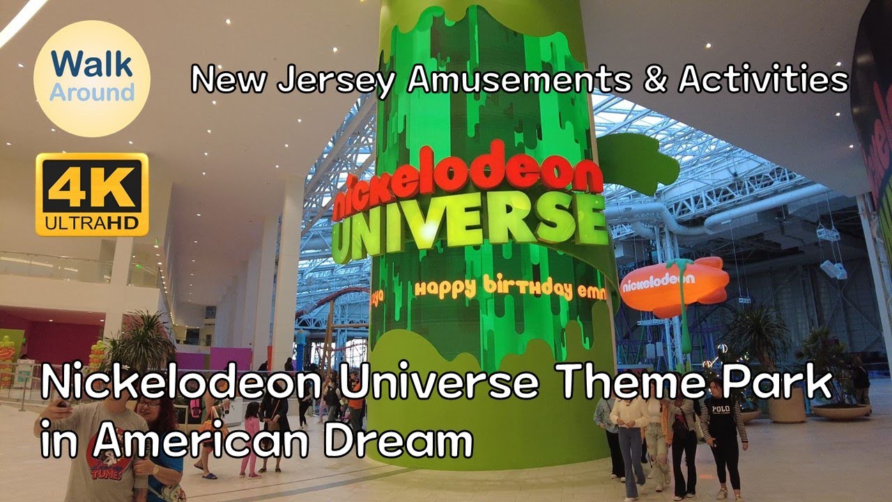 【4K60】 Nickelodeon Universe Theme Park (American Dream) in East ...
