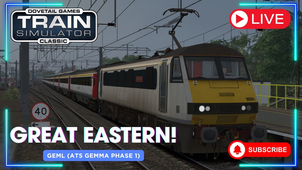 🔴 GREAT EASTERN | GEML ATS GEMMA PHASE 1 | TRAIN SIMULATOR CLASSIC LIVE ...