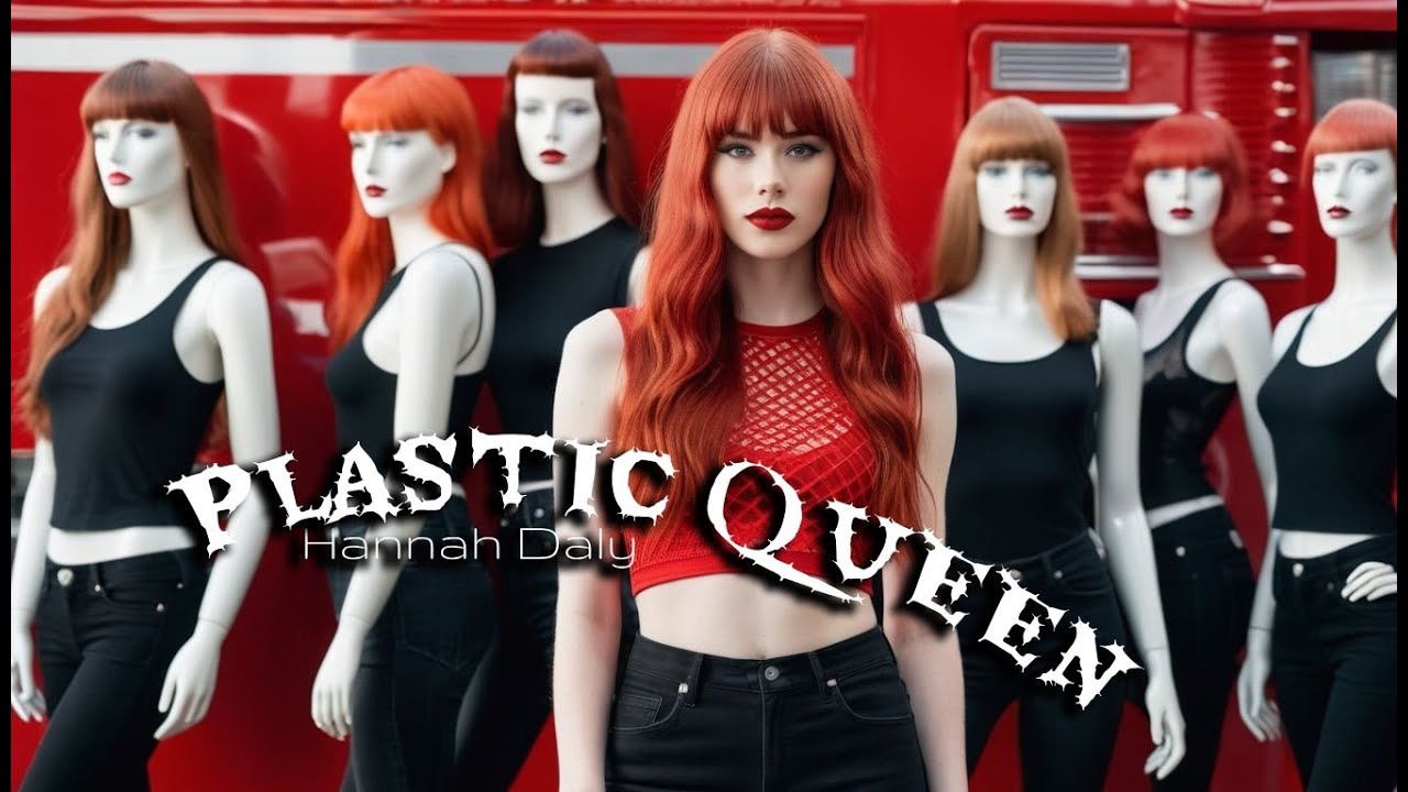 Hannah Daly - Plastic Queen 👑 Lyric Music Video (AI Pop Rock Song ...