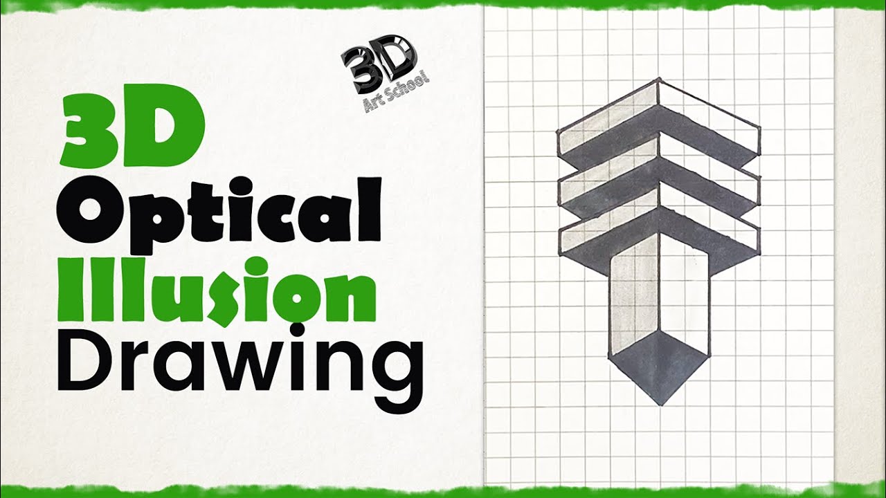 Mind-Blowing 3D Drawing Trick – Easy Illusion for Beginners #3dart #art ...