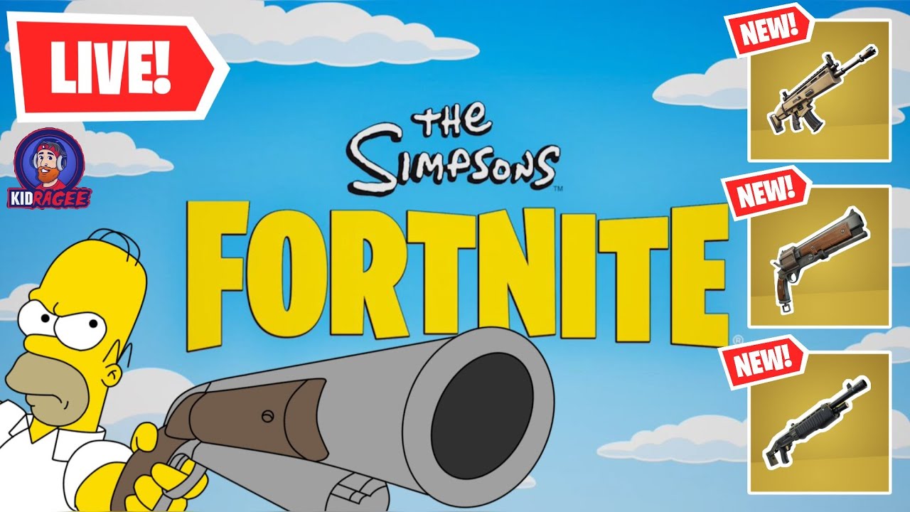 🔴 LIVE - NEW THE SIMPSONS IN FORTNITE! - YouTube