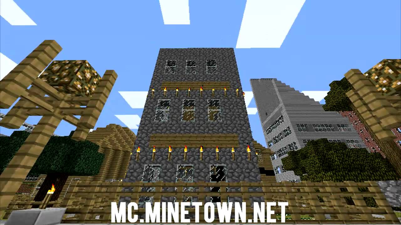Minetown Server - Tour/Review - YouTube