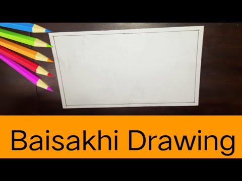 Baisakhi Drawing / How to Draw Happy Baisakhi Poster Easy Step By Step ...