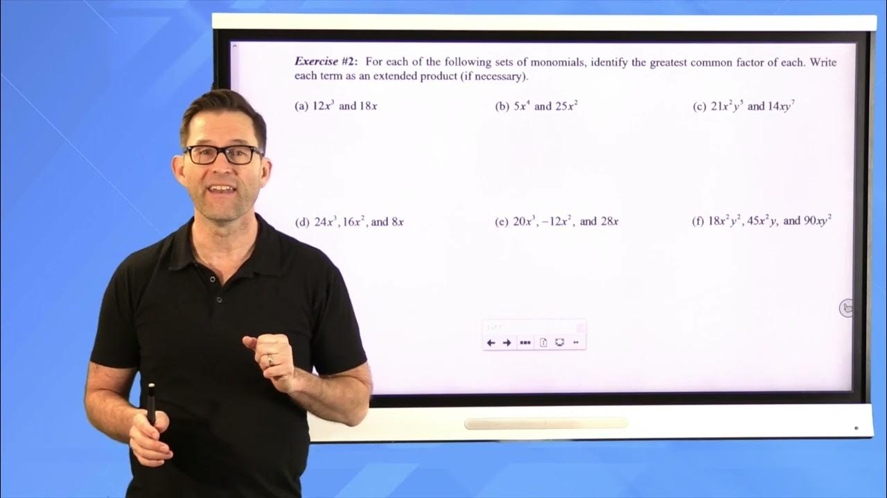 N-Gen Math Algebra I.Unit 7.Lesson 5.Factoring Polynomials - YouTube