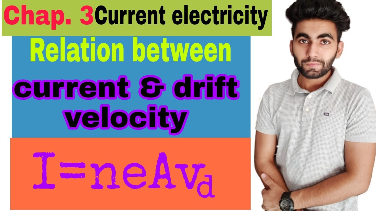 Relation between current and drift velocity Class 12th physics || Elite ...