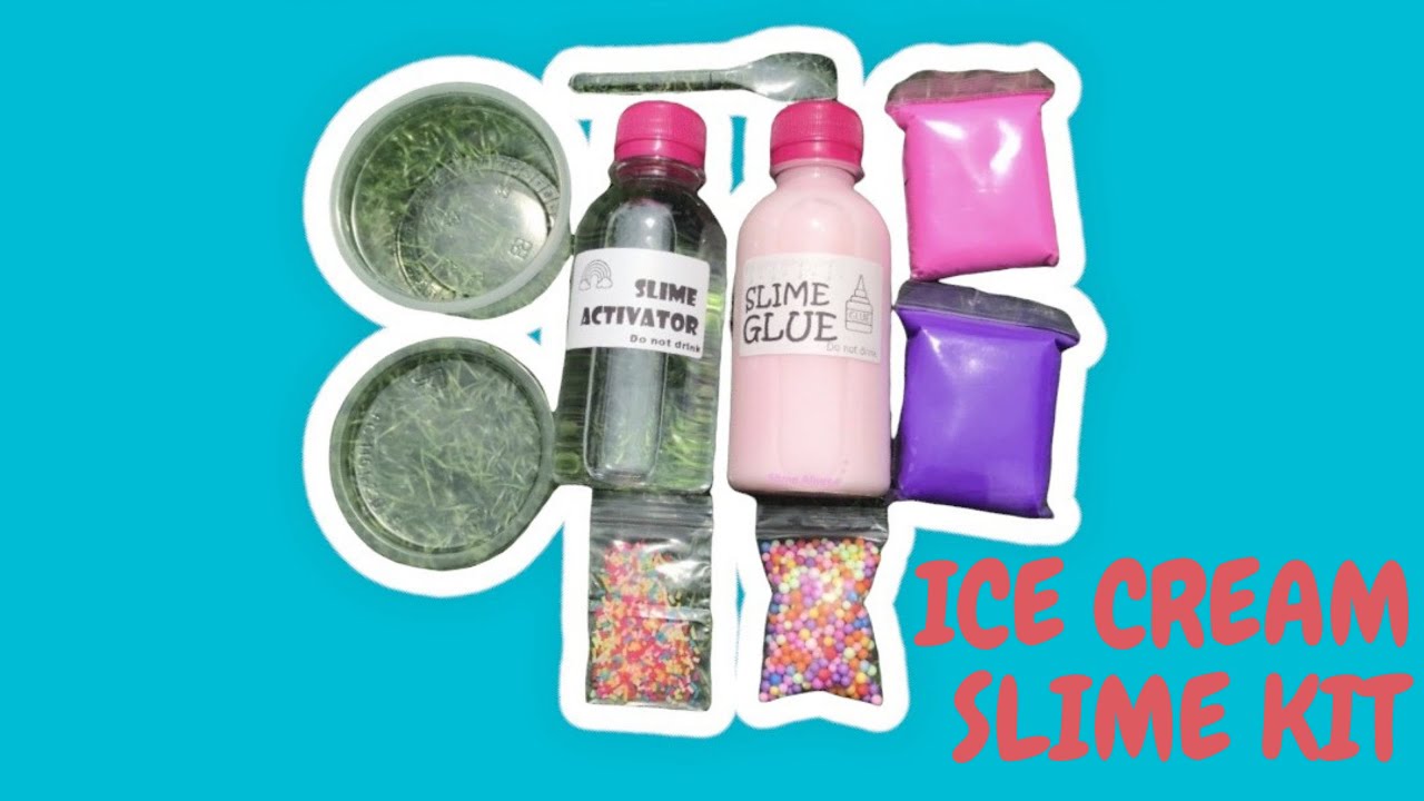 Ice Cream Slime Kit Review - YouTube