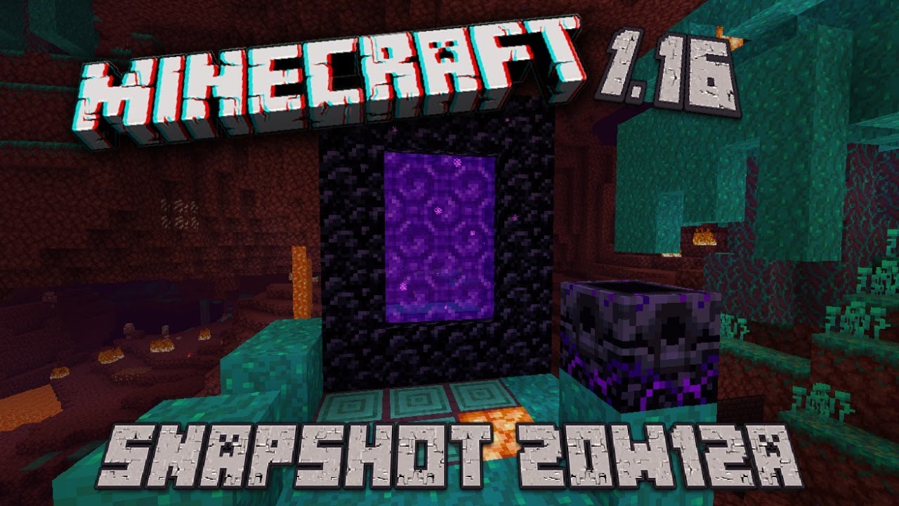 MINECRAFT 1.16 NUEVA SNAPSHOT 20w12a - NUEVO BLOQUE: RESPAWN ANCHOR ...