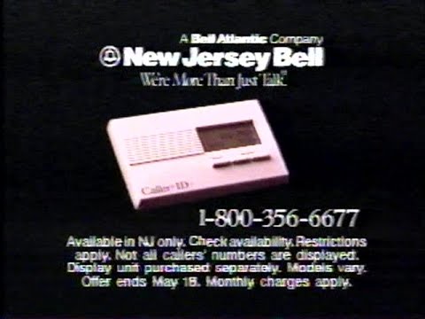 Caller ID - New Jersey Bell (1990s) TV Commercial - YouTube