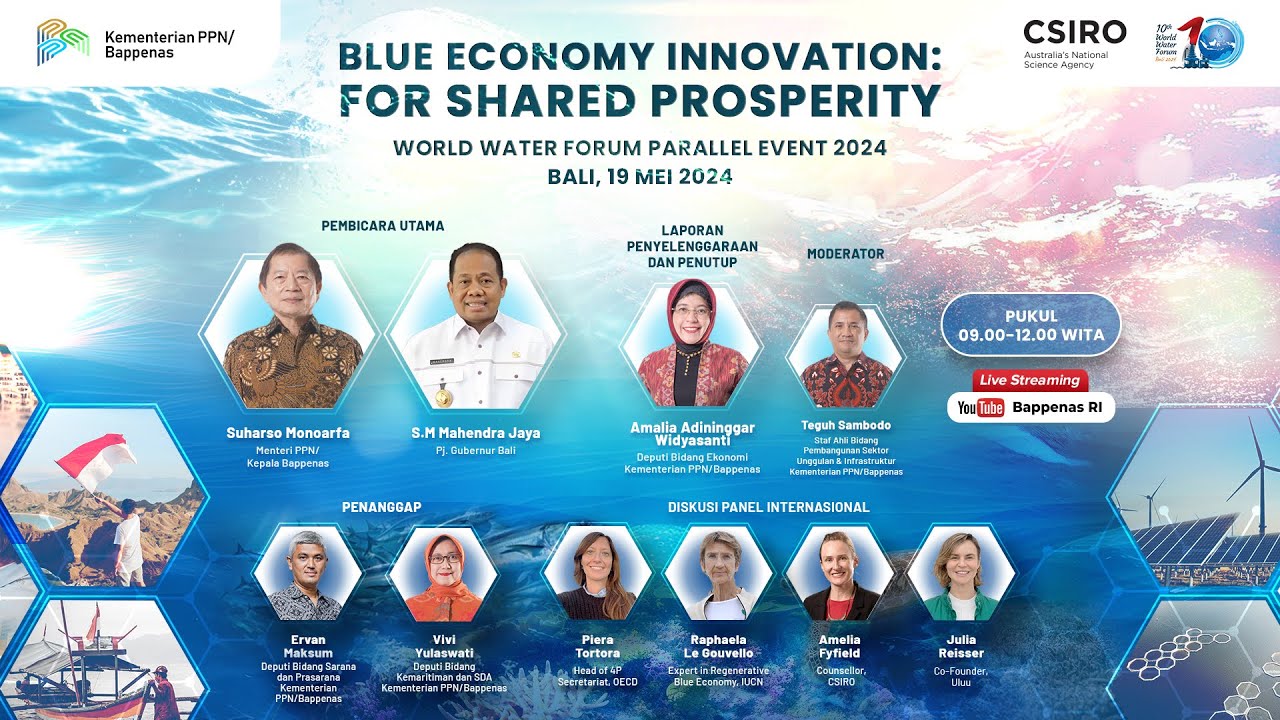 Blue Economy Innovation: For Shared Prosperity World Water Forum Parallel Event 2024 - YouTube