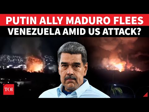 Maduro ‘FLEES’ Venezuela As US Bombs Military Bases | INSANE Videos Show Air Force Going Ballistic