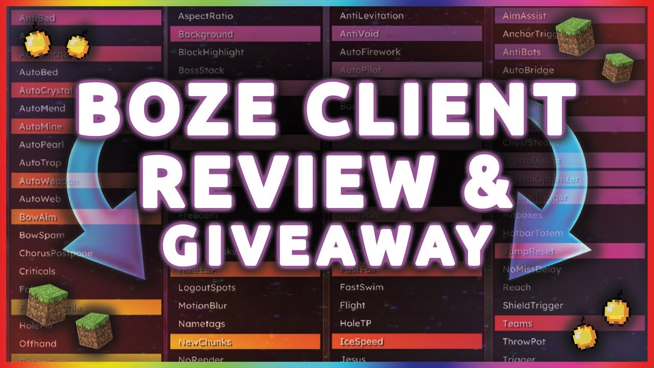 Boze Client Update & Giveaway | Now A Ghost Client? | Complete Client ...