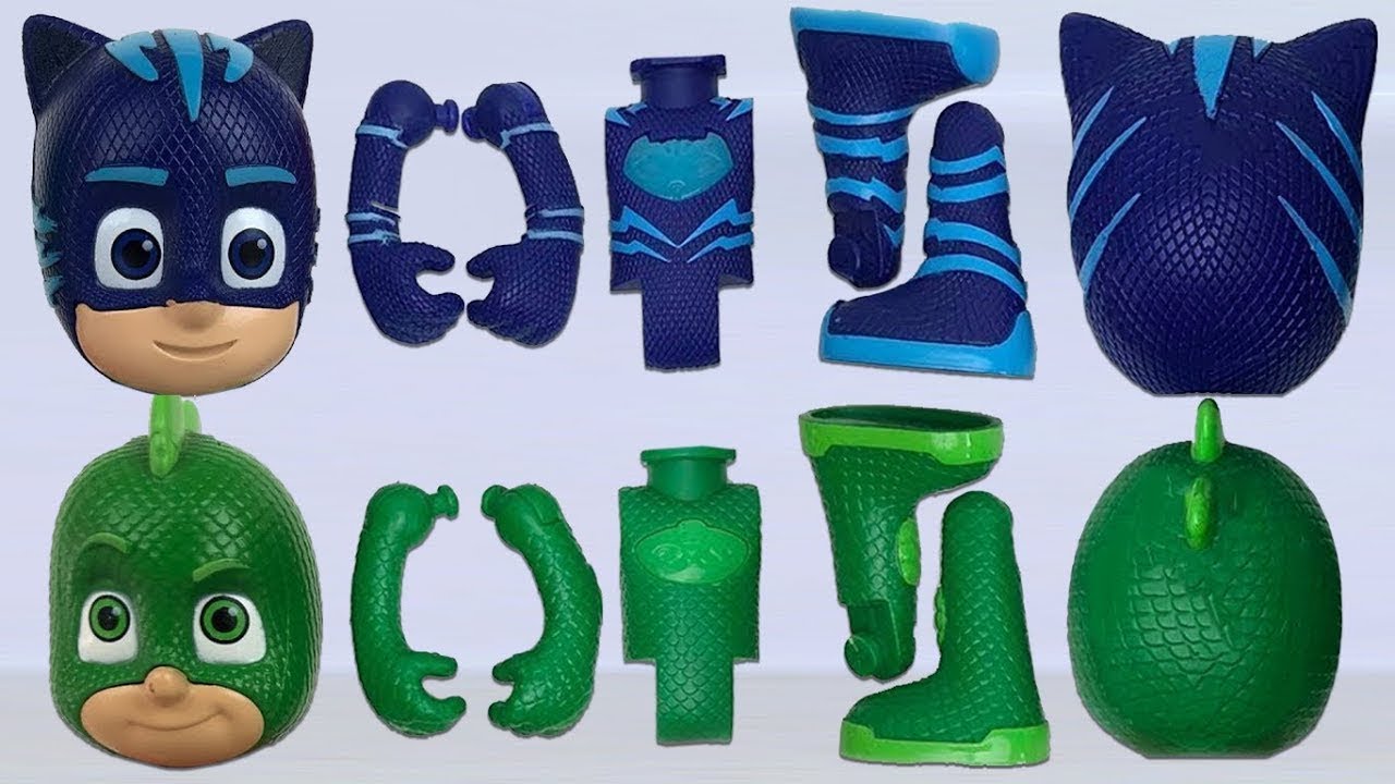 PJ Masks Wrong Body Part Puzzle, Learn Colors with Puzzle with PJ Masks ...