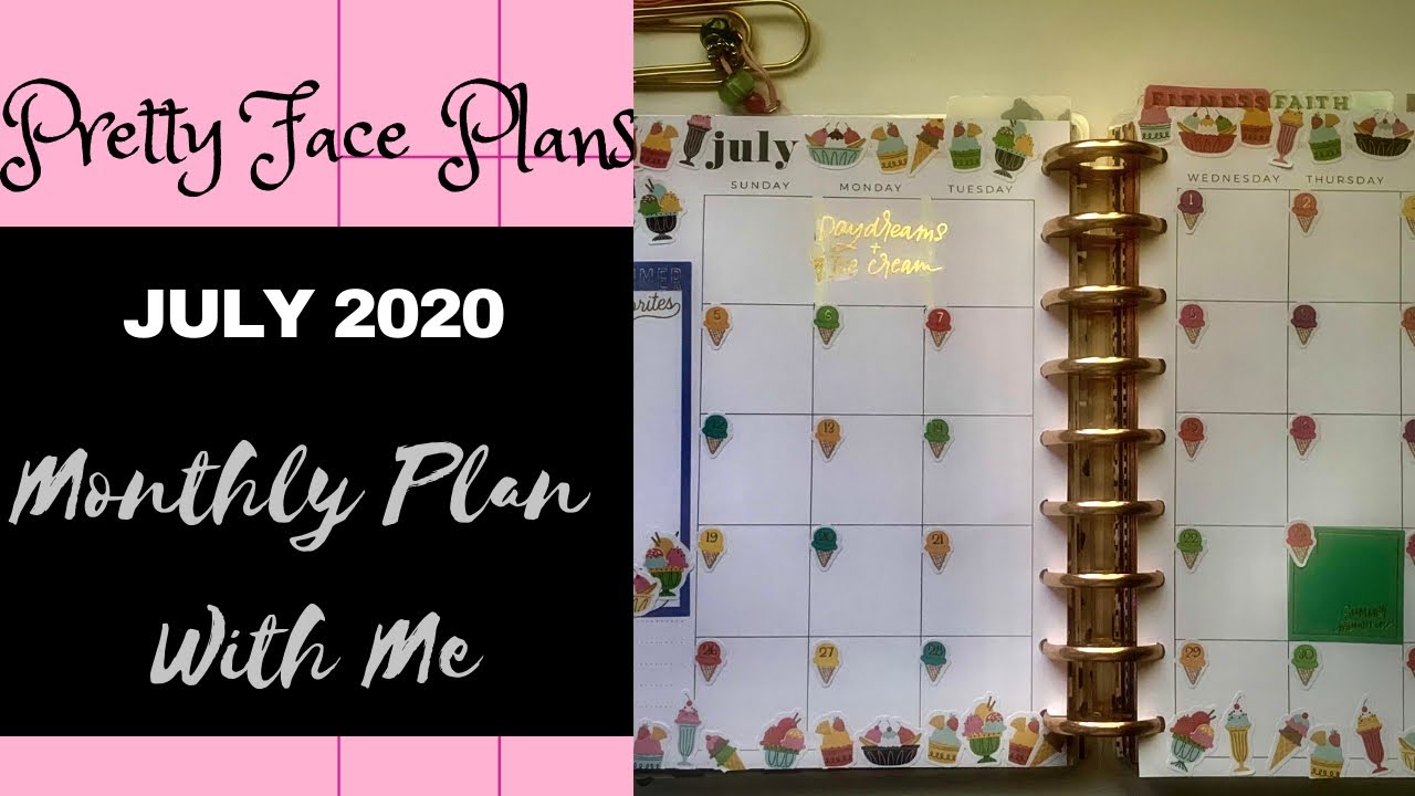 JULY 2020 MONTHLY PLAN WITH ME - YouTube