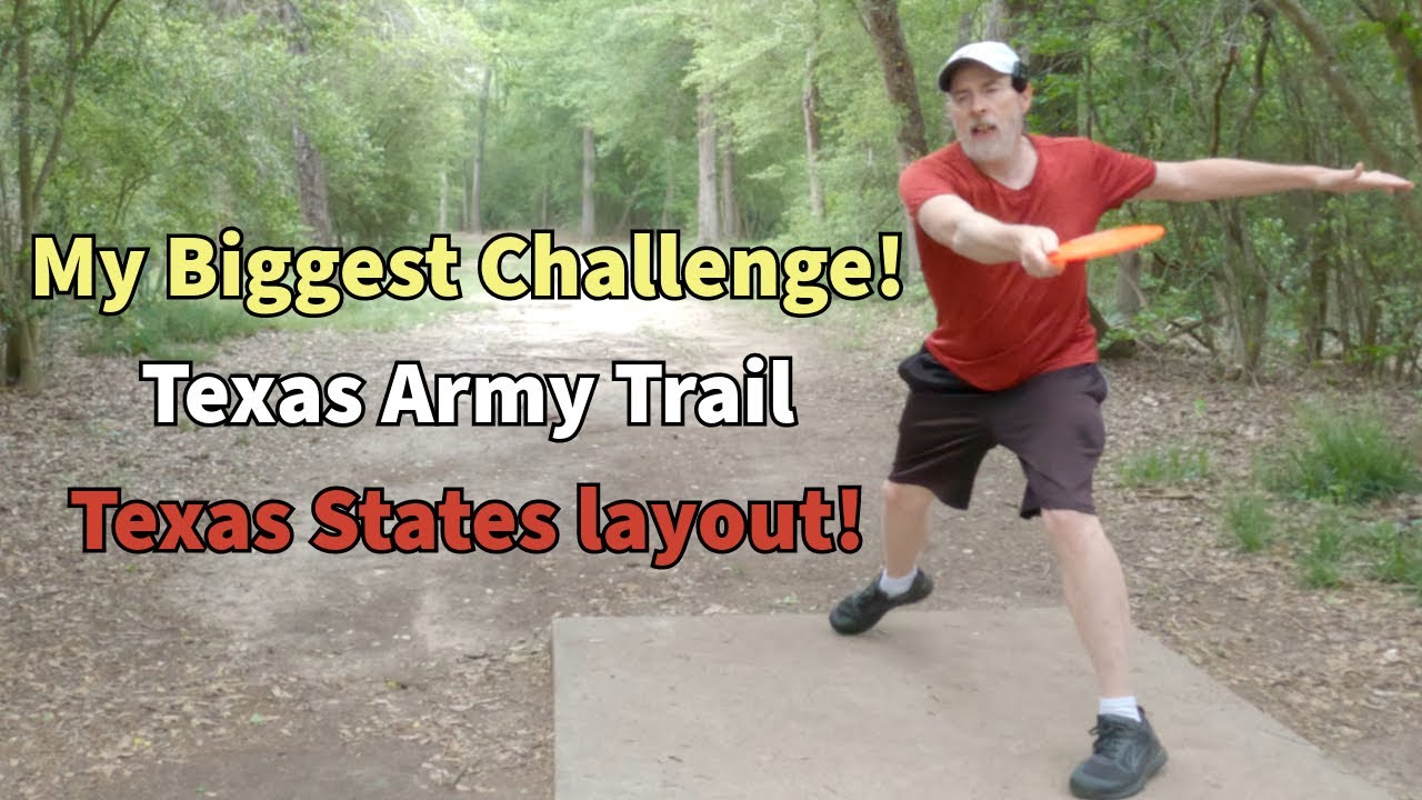 Disc Golf at Texas Army Trail - 2024 Texas States layout! - YouTube