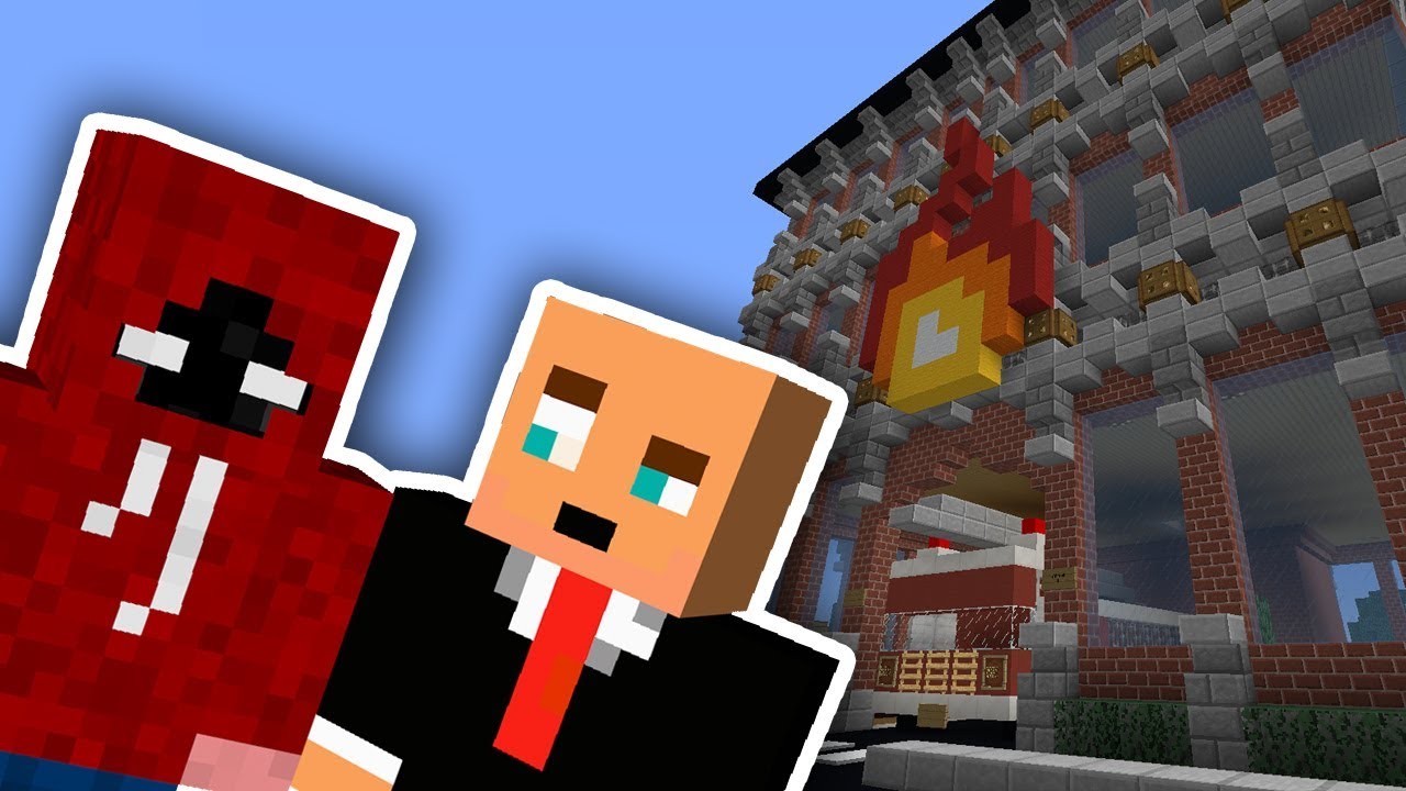 Minecraft | Vi Bygger En By | Brandstationen Ep 12 - YouTube