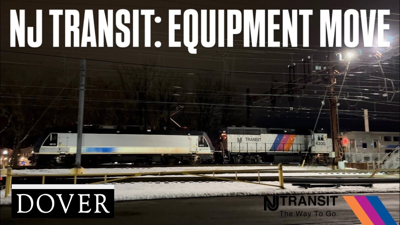 NJ Transit: Equipment Move - YouTube