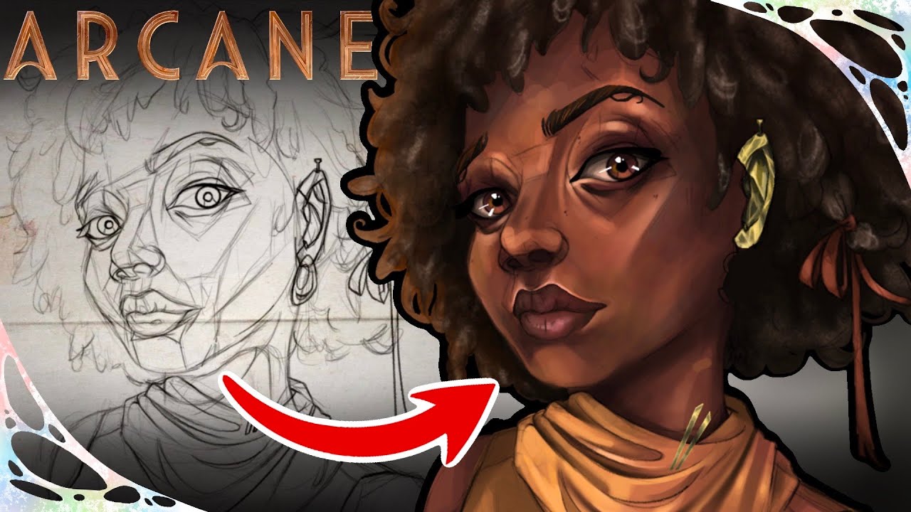 How to draw in Arcane’s art style - YouTube