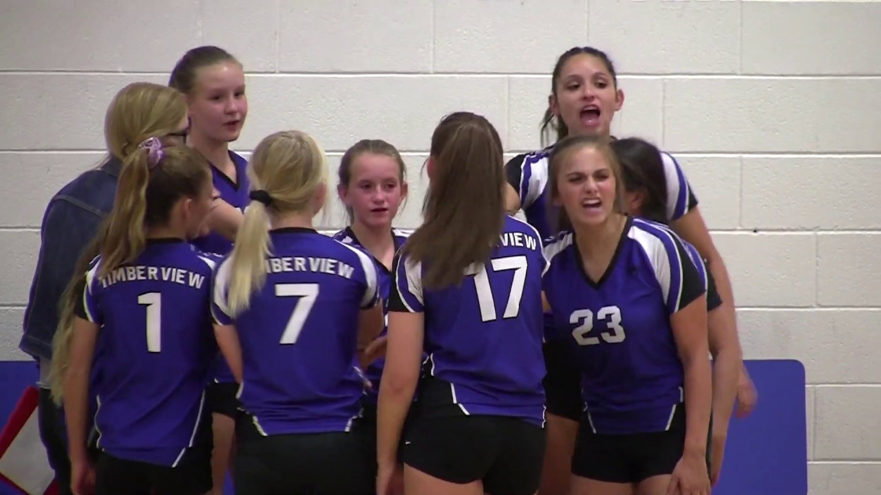 Timberview Middle School Home Volleyball, 2019 - YouTube