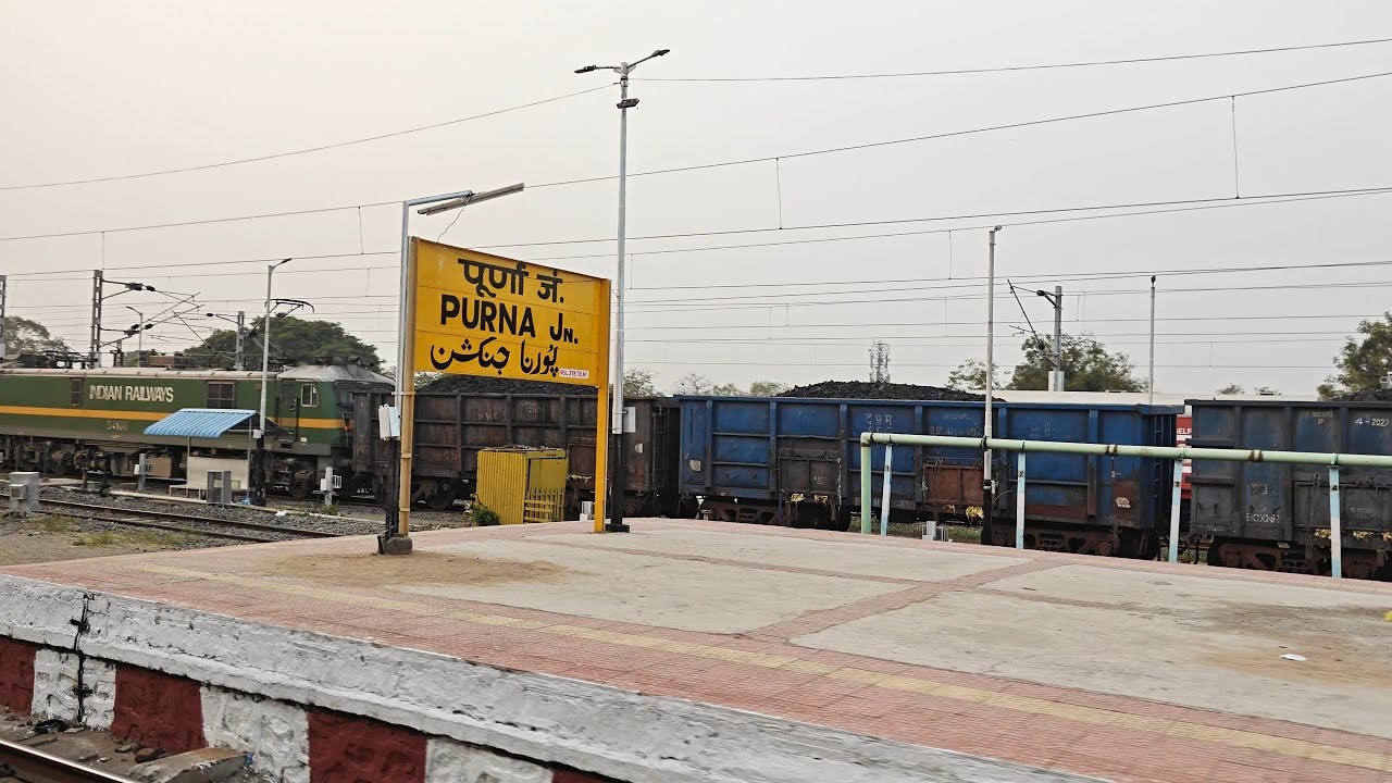 Nandigram Express Departing from Purna Junction Railway Station ...