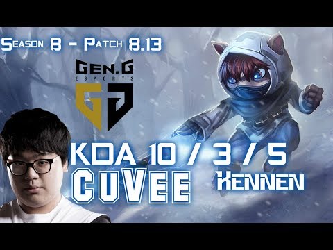 GEN CuVee KENNEN vs POPPY Top - Patch 8.13 KR Ranked - YouTube