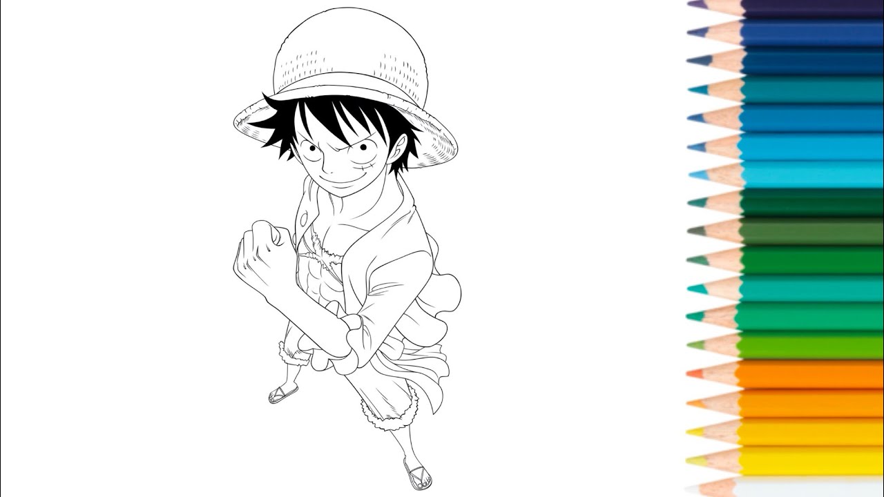 Luffy Coloring Pages | One Piece Coloring Book [NCS] - YouTube