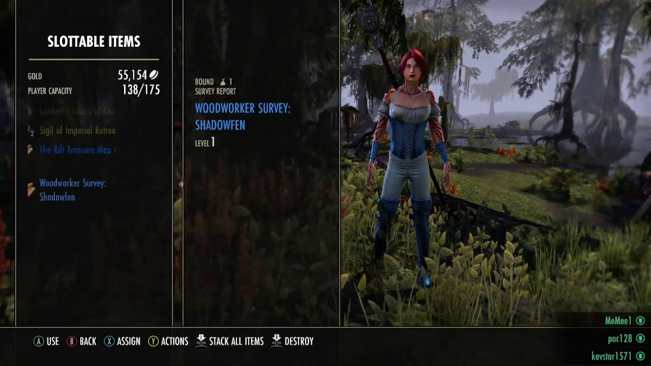ESO Woodworker Survey Shadowfen - YouTube